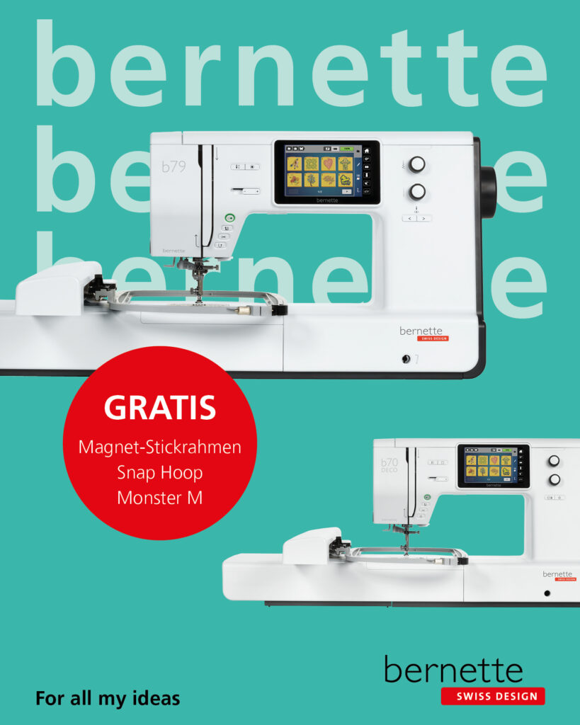 bernette b 70 DECO Stickmaschine incl. Stickmodul + Promotion ...